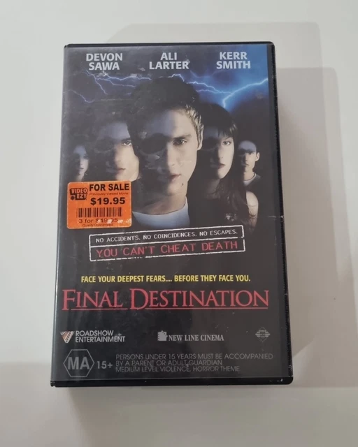 VHS FINAL DESTINATION Ex-Rental Video Tape cassette AUS PAL RARE Ezy ...