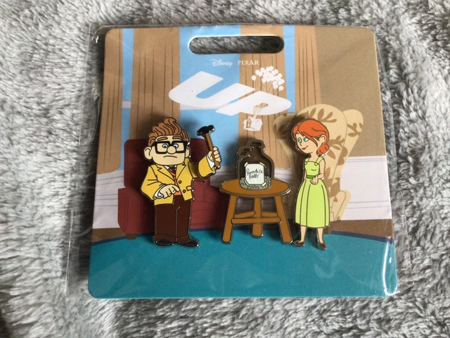 DISNEY PIXAR UP Carl & Ellie Paradise Falls Trading Pins 3 Pin Set £10. ...