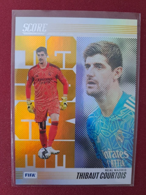 THIBAUT COURTOIS GAME FACE 2022-23 FIFA Soccer Score #17 Real Madrid £ ...