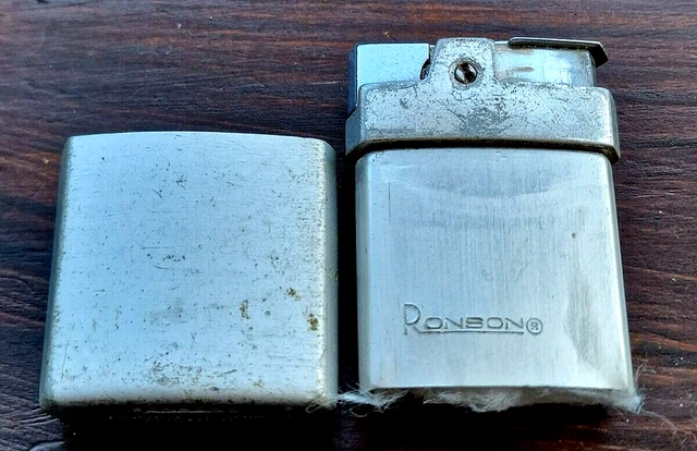 RARE VINTAGE RONSON BRITISH EMPIRE Petrol Lighter in Working Order ...
