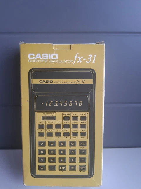 VINTAGE 70S EMPTY Casio Scientific Calculator Box FX-31 1978 £3.00 ...