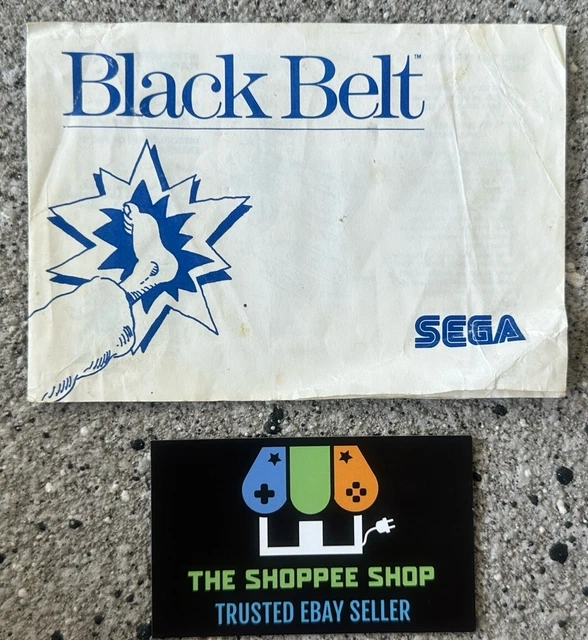 BLACK BELT SEGA Master System | Manual Only | No Game | Free AU Postage ...