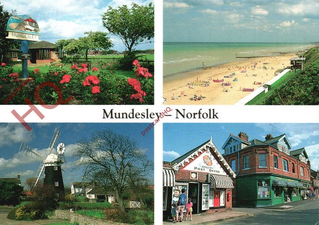 PICTURE POSTCARD:-MUNDESLEY (MULTIVIEW) the Village, Beach and Stow ...