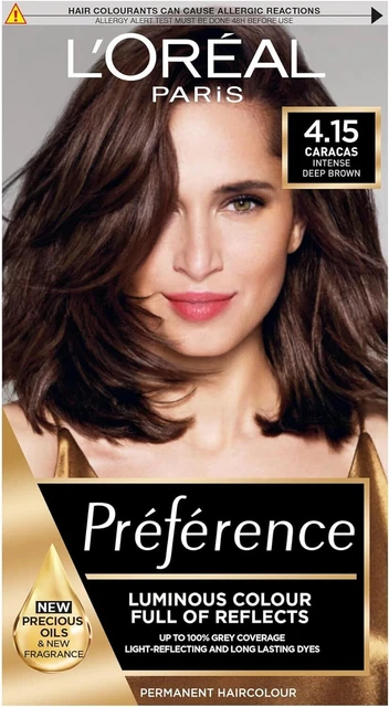 LOREAL PARIS PREFERENCE Hair Dye Long Lasting Luminous Permanent Hair ...