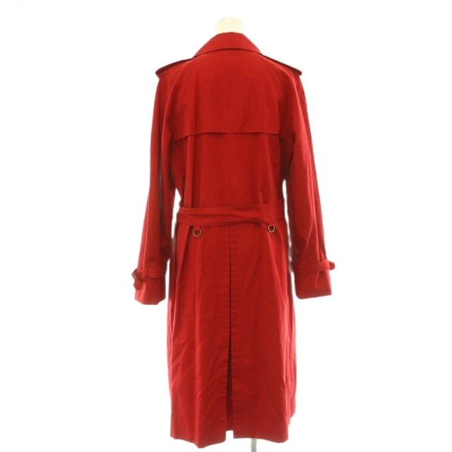 AQUASCUTUM RED COTTON Trench Coat Ladies Size L (US M) Excellent £138. ...