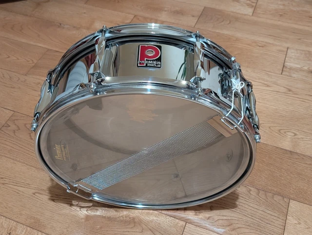 PREMIER SNARE DRUM 14"X5.5" - Model 1005 - Chrome Over Steel - Everplay ...