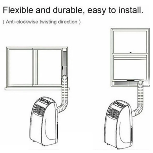 TUYAU DE VENTILATION extensible sortie de conduit pour climatiseurs 150 ...