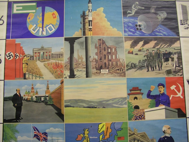 SCHOOL WALL MAP History Der Menschheit Early Days To Modern 172x216 ...