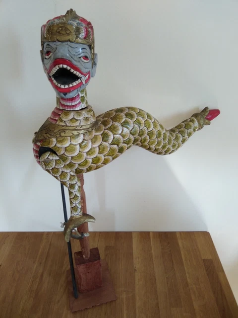 WAYANG GOLEK NAGA Giri 'Hovering Dragon' Large Rod Puppet Javanese ...