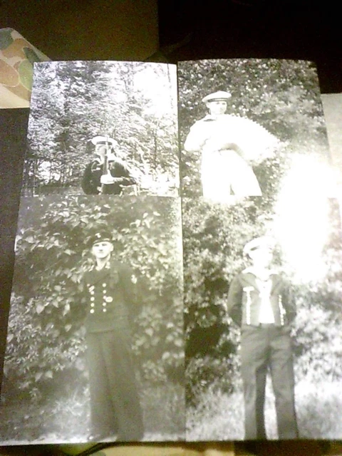 GERMAN WW2: MILITARY repo: 4 PHOTOS OF GERMAN KRIEGSMARINE SAILORS $3. ...