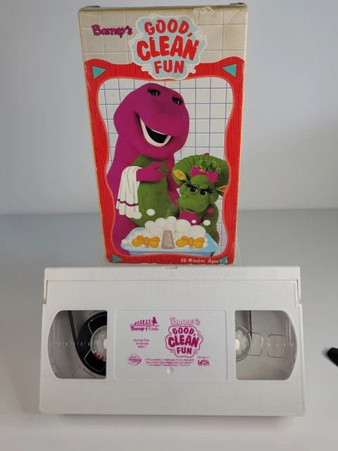 BARNEY & FRIENDS Good Clean Fun! VHS Video Tape RARE! VTG Sing Along ...