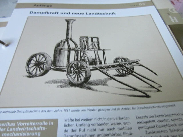 TRAKTOR DATENBLATT Anfänge 3 Dampfkraft und neue Landtechnik EUR 4,58 ...