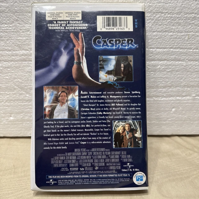 CASPER MOVIE (VHS, 1997, Clamshell) ~ VG ~ Tested £4.47 - PicClick UK