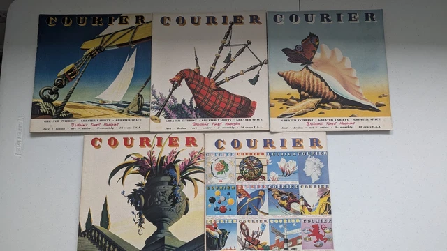 5 COURIER MAGAZINES VOL. 25 - 1 Jly, 2 Aug, 3 Sept, 4 Oct, 6 Dec 1955 £ ...