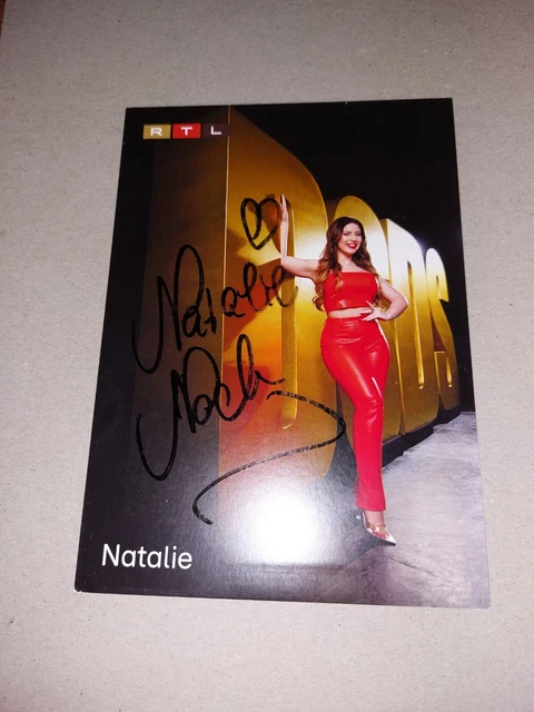 RTL AUTOGRAMMKARTE NATALIE Nock DSDS 2023 Top 10 ARD ZDF NDR EUR 24,99 ...