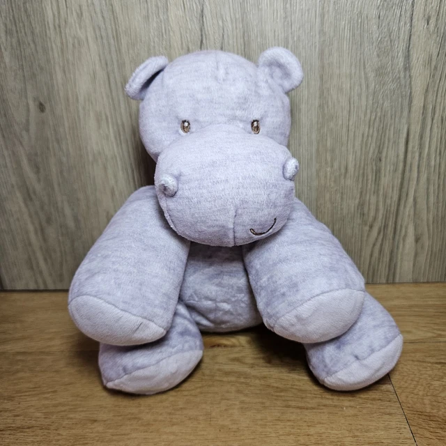GUND PLAYFUL PALS Grey Hippo Plush Soft Toy cuddly Comforter Floppy Cow ...