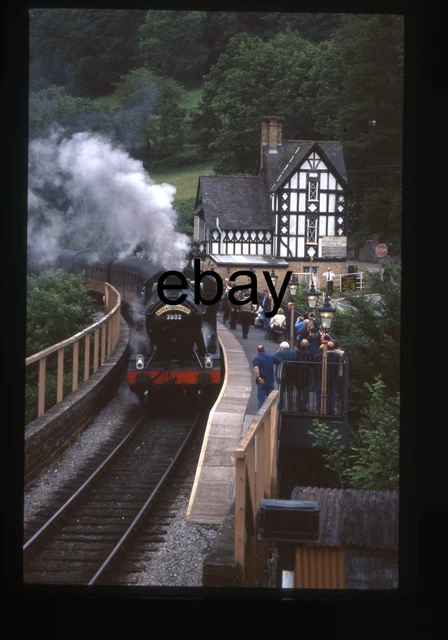 35MM RAILWAY SLIDE - Steam Loco 3802 on Mid Summer Land Cruise @ Berwyn ...