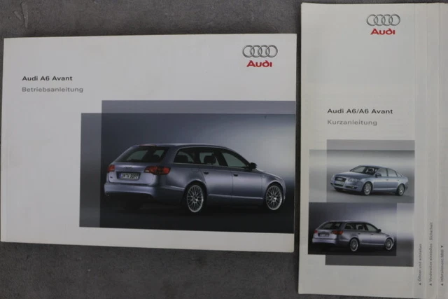AUDI A6 OPERATING instructions with quick reference instructions "2005 ...