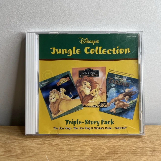 DISNEY'S JUNGLE COLLECTION Tarzan, Lion King Simba's Pride Read Along ...