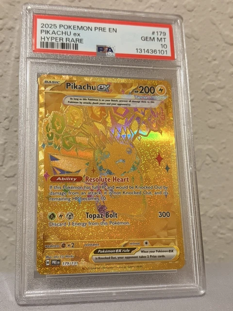 2025 POKEMON PRE EN-PRISMATIC EVOLUTIONS PIKACHU ex Hyper Rare Card ...