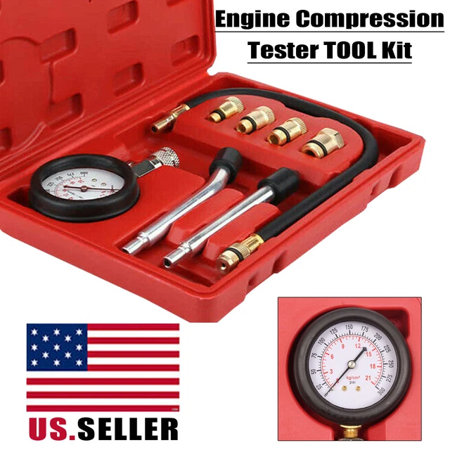 0-300PSI ENGINE COMPRESSION Tester Kit Tool Set For Cars and ...