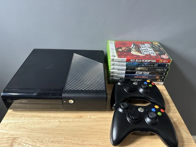 MICROSOFT XBOX 360 E Console 250gb Bundle 2 Controllers 7 Games £80.00 ...