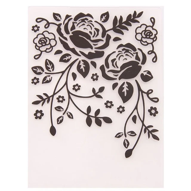 PLASTIC EMBOSSING FOLDER Template DIY Scrapbook Photo Album Card Making ...