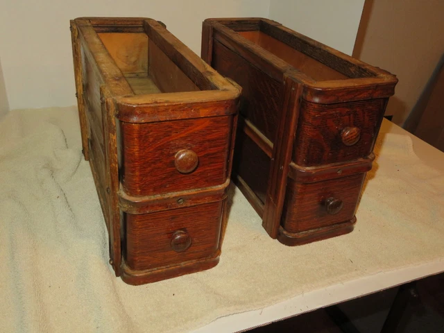 SET OF 4 Vintage Singer Sewing Machine Table Drawers in Side Cabinets £ ...