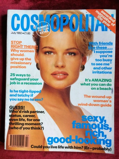 COSMOPOLITAN MAGAZINE (UK) July-1992 Wendy Veldhuis Sigourney Weaver ...
