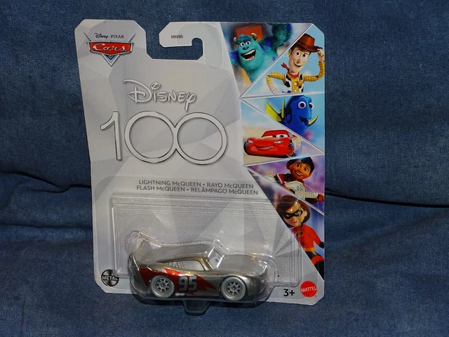 VOITURE DISNEY PIXAR Cars Lightning McQueen silver Disney 100 ans ...
