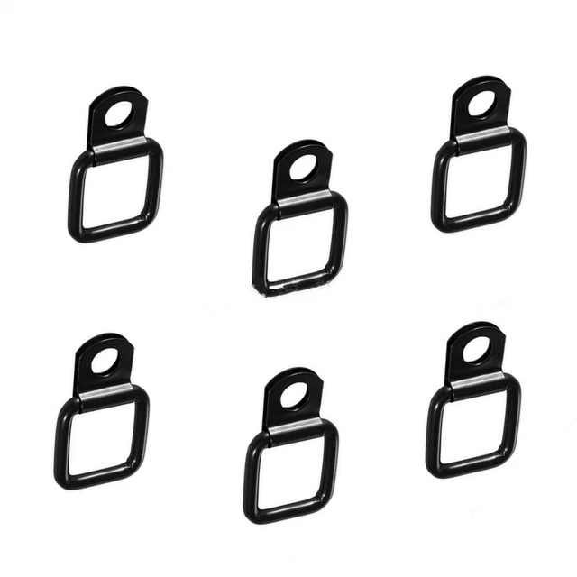 6* BLACK HEAVY-DUTY Fixing-Point Anchor Lashing Eye Tie Down Loop D ...