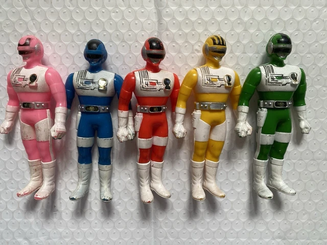 BIOMAN SENTAI POWER rangers popy chogokin godaikin bandai 1984 vinile 5 ...