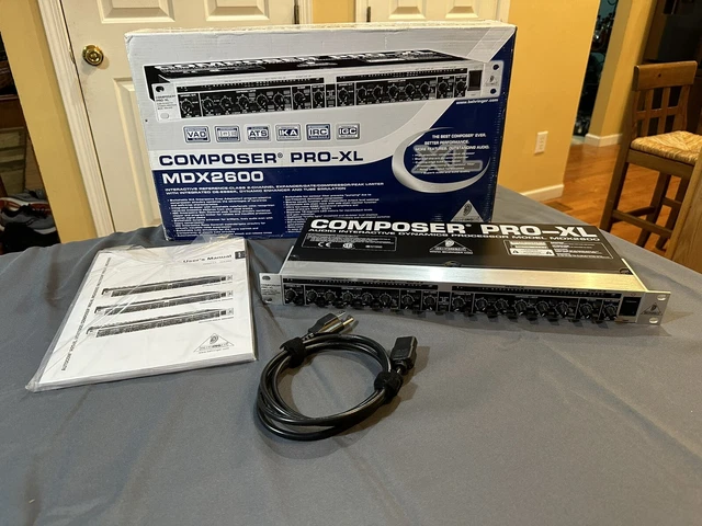 BEHRINGER COMPOSER PRO-XL MDX2600 2 Channel Rack Compressor Limiter ...
