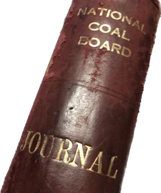 ANTIQUE LEDGER 1948 National Coal Board Nottinghamshire Journal Mining ...