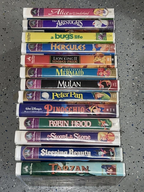 DISNEY COLLECTION 13 VHS tapes £28.51 - PicClick UK