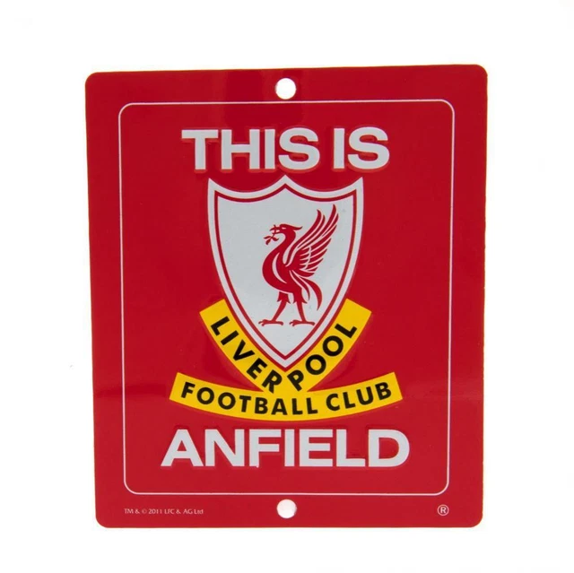 LIVERPOOL FC SQUARE Metal Window Sign For Birthday Christmas Present ...