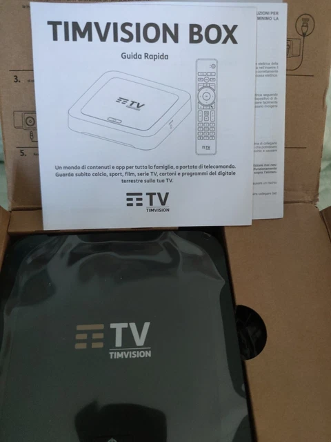 NUOVO TIM VISION tim Box Sagemcom 2022 decoder dvb T2 android 4k ...