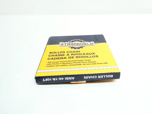 CADENA DE RODILLOS individuales Stronghold 60206 40-1R-10 pies 10 ft 1/ ...