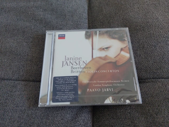 JANICE JANSEN BEETHOVEN Britten Violin Concertos Paavo Jarvi CD New ...