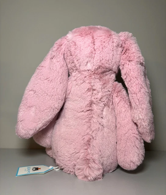 *BNWT* JELLYCAT BASHFUL Tulip Pink Bunny with pink tail (Retired ...