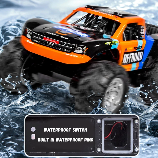 UPGRADED 1/16 SCALE RC Car 2.4GHz 4WD 50M High Speed Off Road RC ...