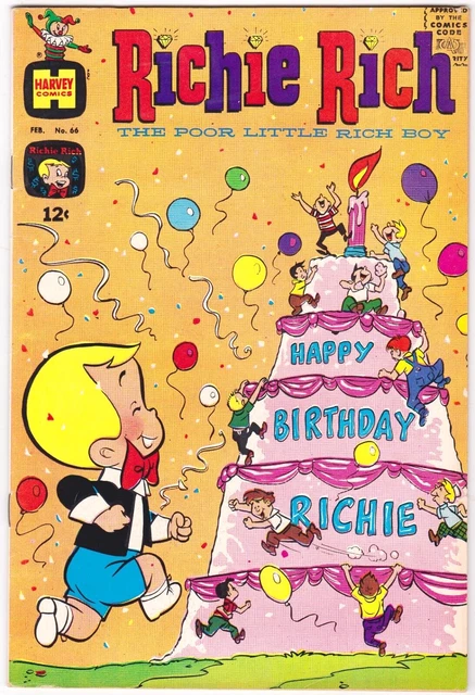 RICHIE RICH THE Poor Little Rich Boy #066 - High-Grade Harvey Comic ...