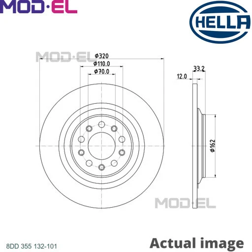 BRAKE DISC FOR Jeep Cherokee/Hatch/Médio/Suv/Van Edd/Ed6/Ed8 2.4L Ebs ...