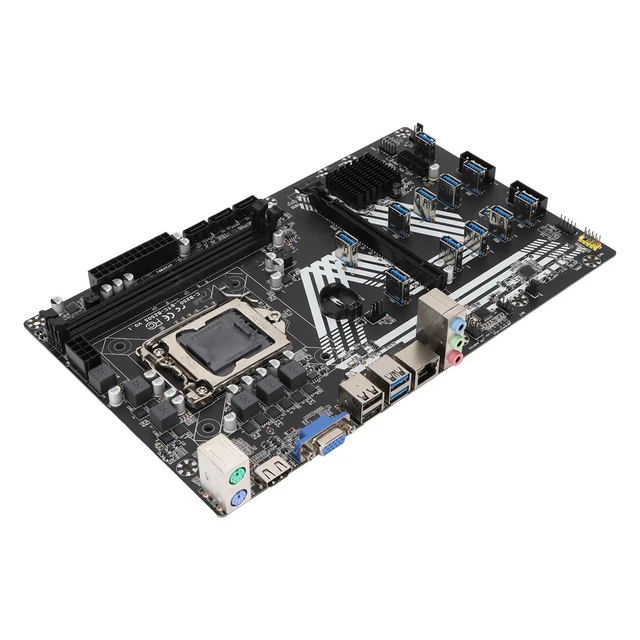 MINING MAINBOARD ALL Solid Capacitor Ddr4 Memory Dual Channel Usb ...