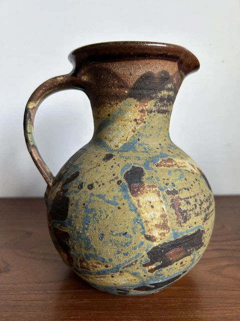 VINTAGE ALLER POTTERY Bryan Newman Aller Studio pottery large glaze jug ...