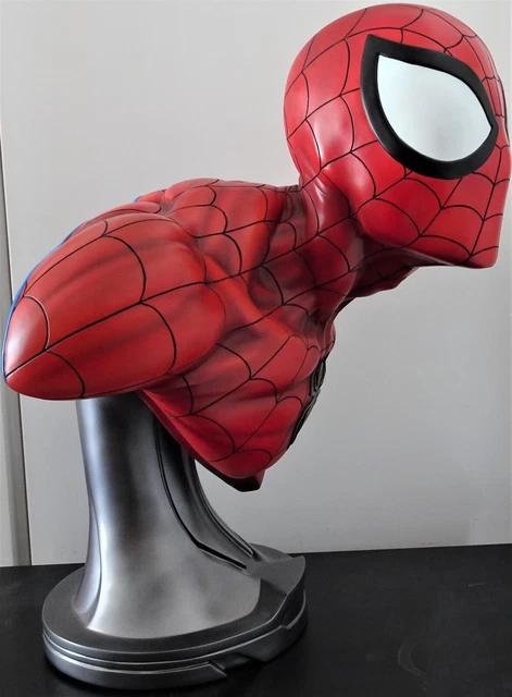 MARVEL SIDESHOW SPIDER-MAN life-size bust figure statue Avengers X-Men ...