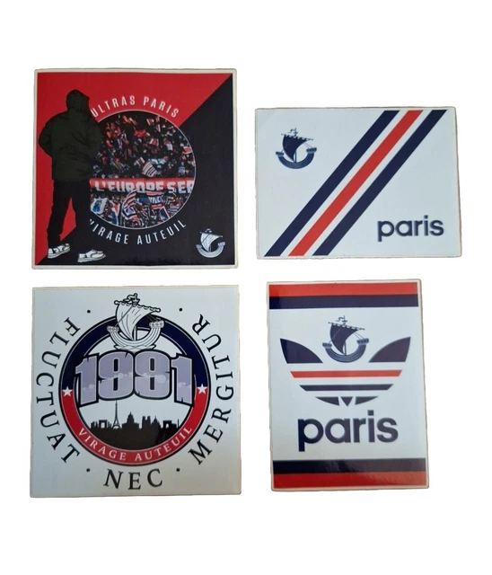 4 STICKERS COLLECTIF Ultras Paris Virage Auteuil Ultras PSG EUR 8,00 ...
