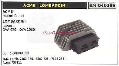 REGOLATORE DI TENSIONE ACME motori diesel lombardini motori DVA 920 1030 040286 EUR 146,01 ...