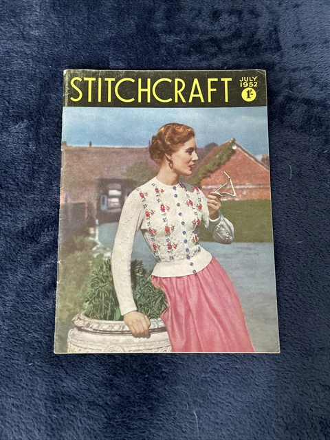RARE VINTAGE STITCHCRAFT July 1952 Original Magazine Booklet Needlework £5.99 - PicClick UK