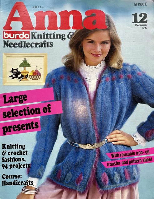 VINTAGE ANNA BURDA Knitting & Needlecraft magazine No 12 December 1982 ...